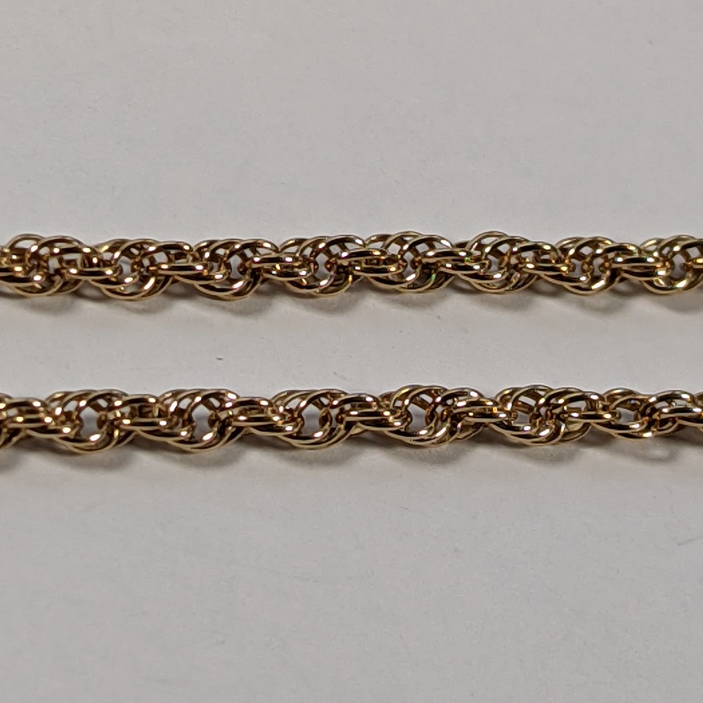 9ct Gold Rope Chain 20" - Own4Less